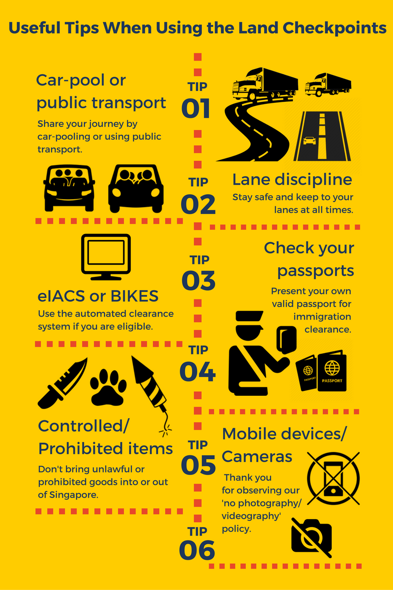 ICA | Travellers Advised To Plan Journey When Using Land Checkpoints